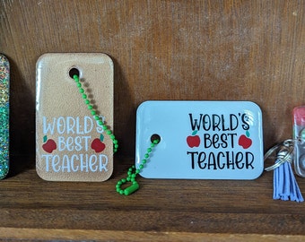 Up-cycled Laminate Sample Keychains for Teacher Appreciation - Etsy