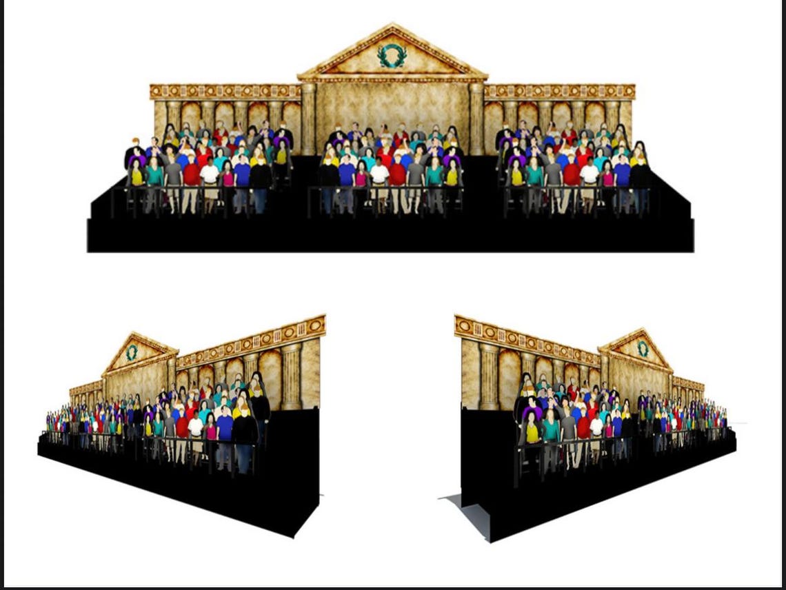 Printout Stage & Crowd Diorama Wrestling Figure Digital File Mania 1993 ...