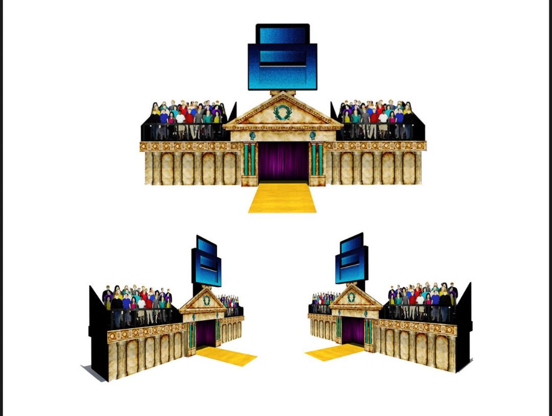 Printout Stage & Crowd Diorama Wrestling Figure Digital File Mania 1993 ...