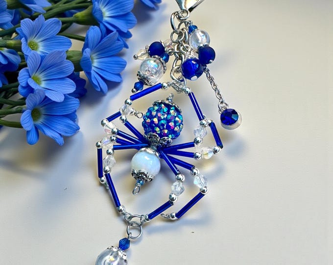 Spider Keychain - Etsy