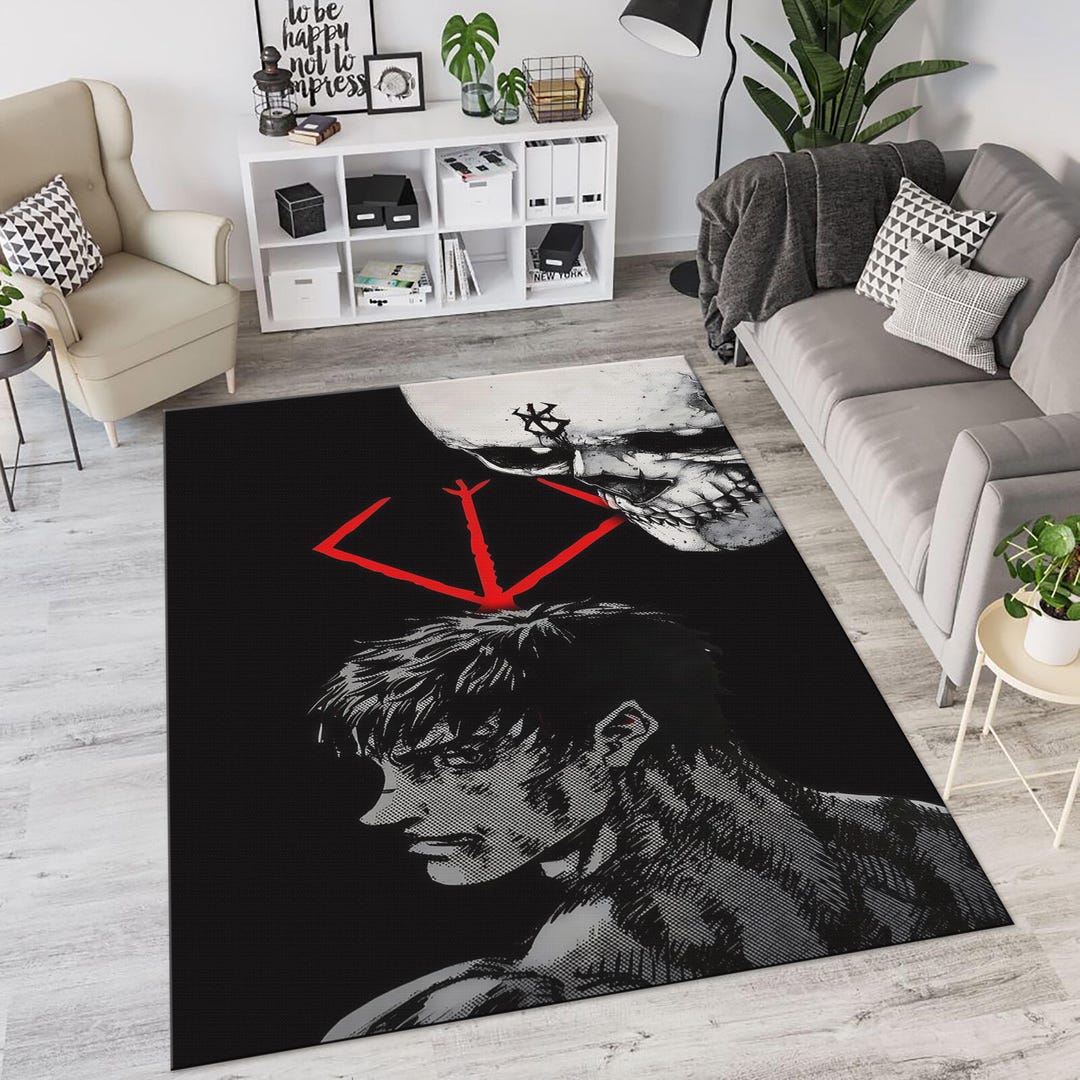 Berserk Guts Anime Area Rug, Brand of Sacrifice Manga Carpet, Guts and ...