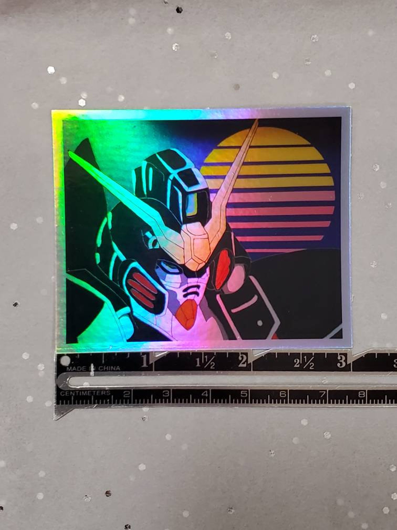 Deathscythe Hell Gundam Holographic Sticker Gundam Wing | Etsy