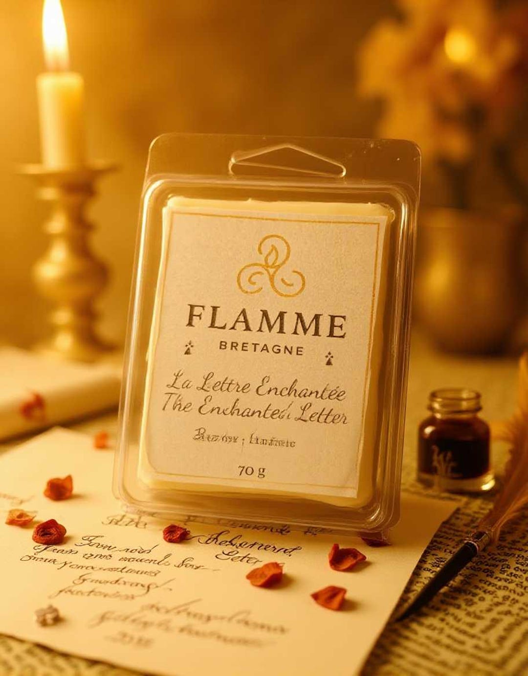 Enchanted Letter Clamshell Wax Melt – Hand-poured Artisan Wax Melts ...