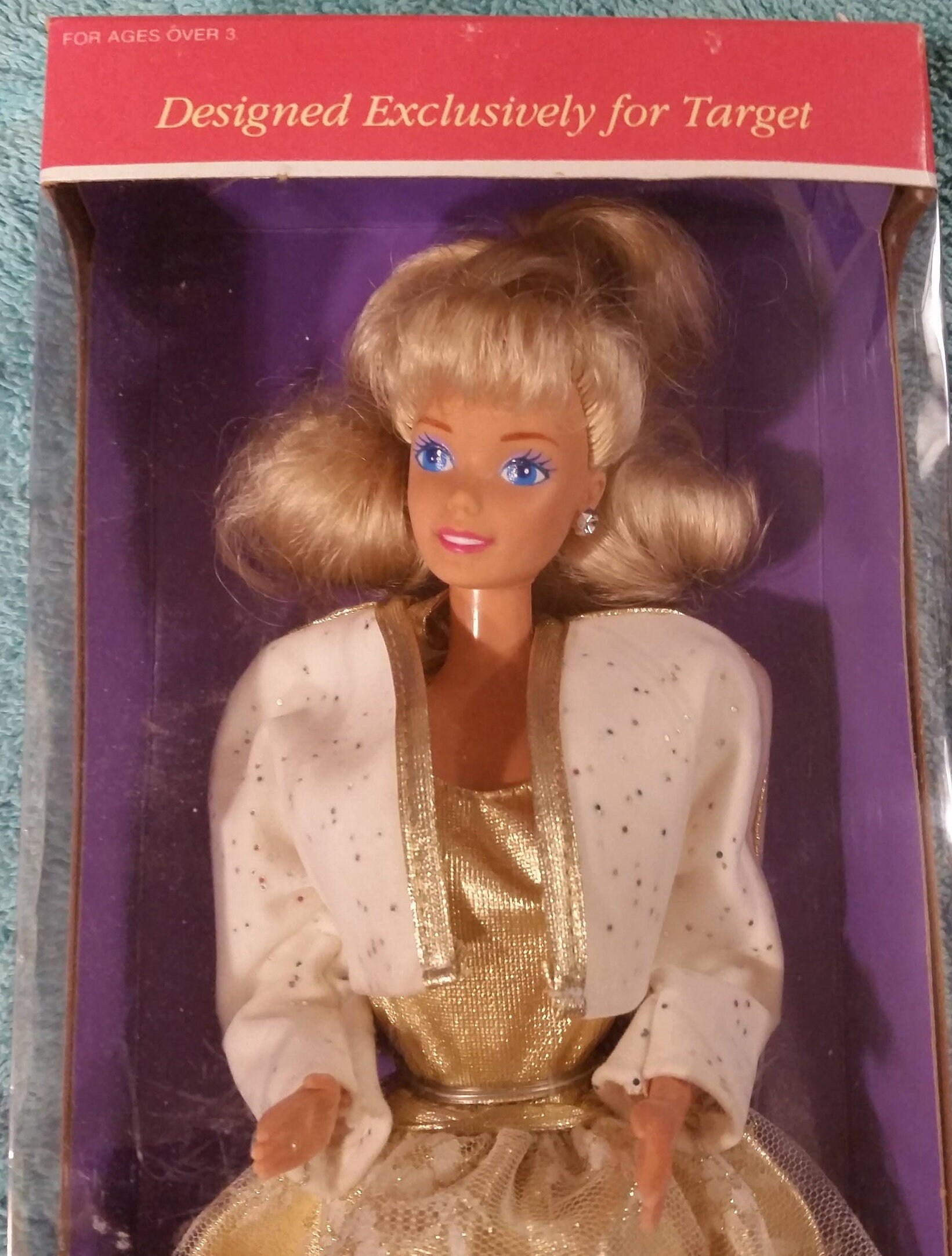 1989 • Gold & Lace Barbie • No. 7476 • Mattel • NRFB • Designed ...