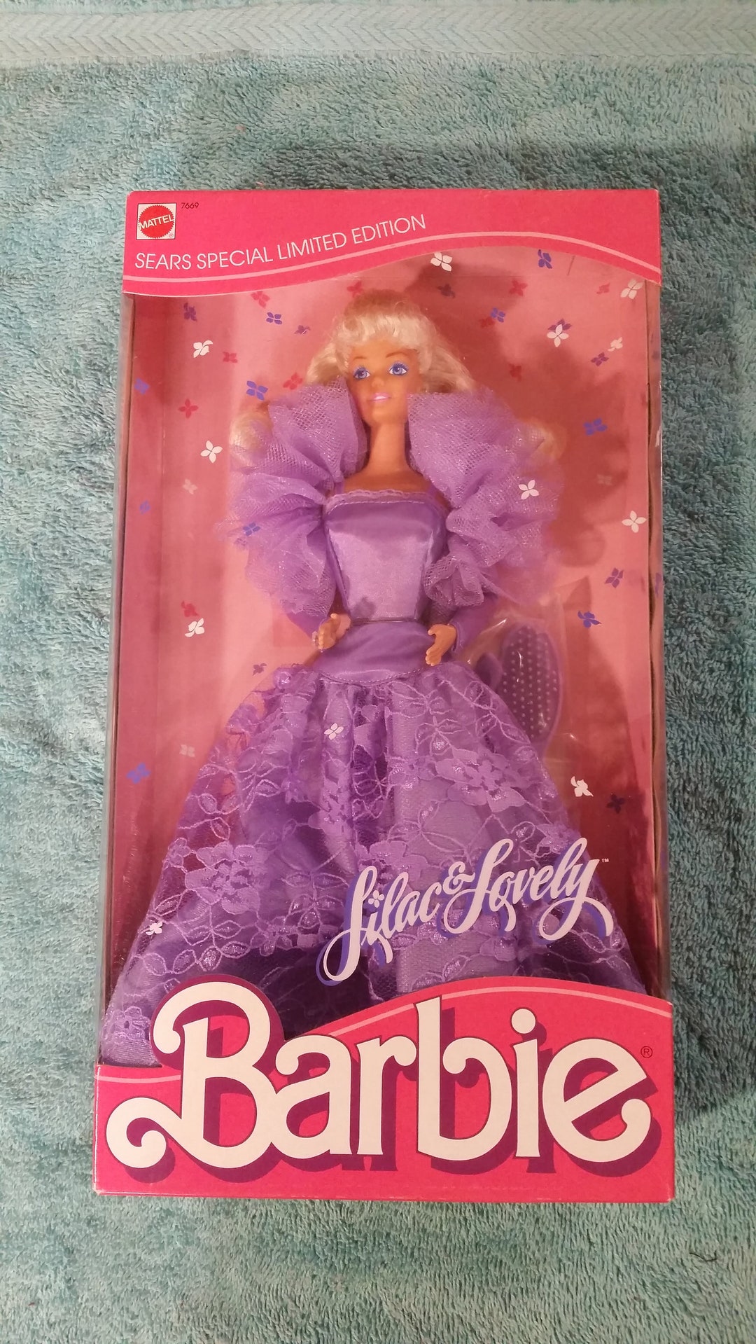 1987 • Lilac & Lovely Barbie • No. 7669 • Mattel • NRFB • Sears Special ...
