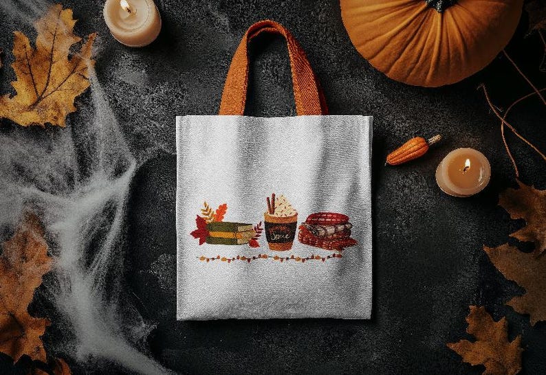 Cozy Autumn PNG Clipart | Books Blanket Smoothie | Fall Digital ...