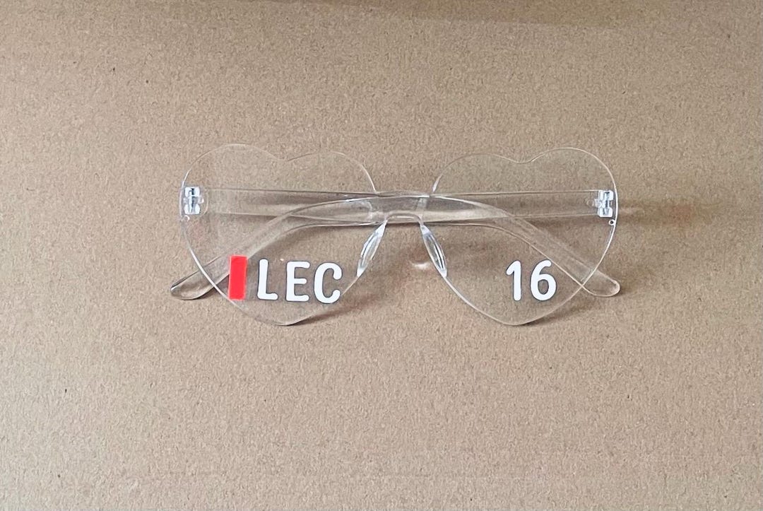 Charles Leclerc Ferrari Themed F1 Heart Shaped Glasses - Etsy