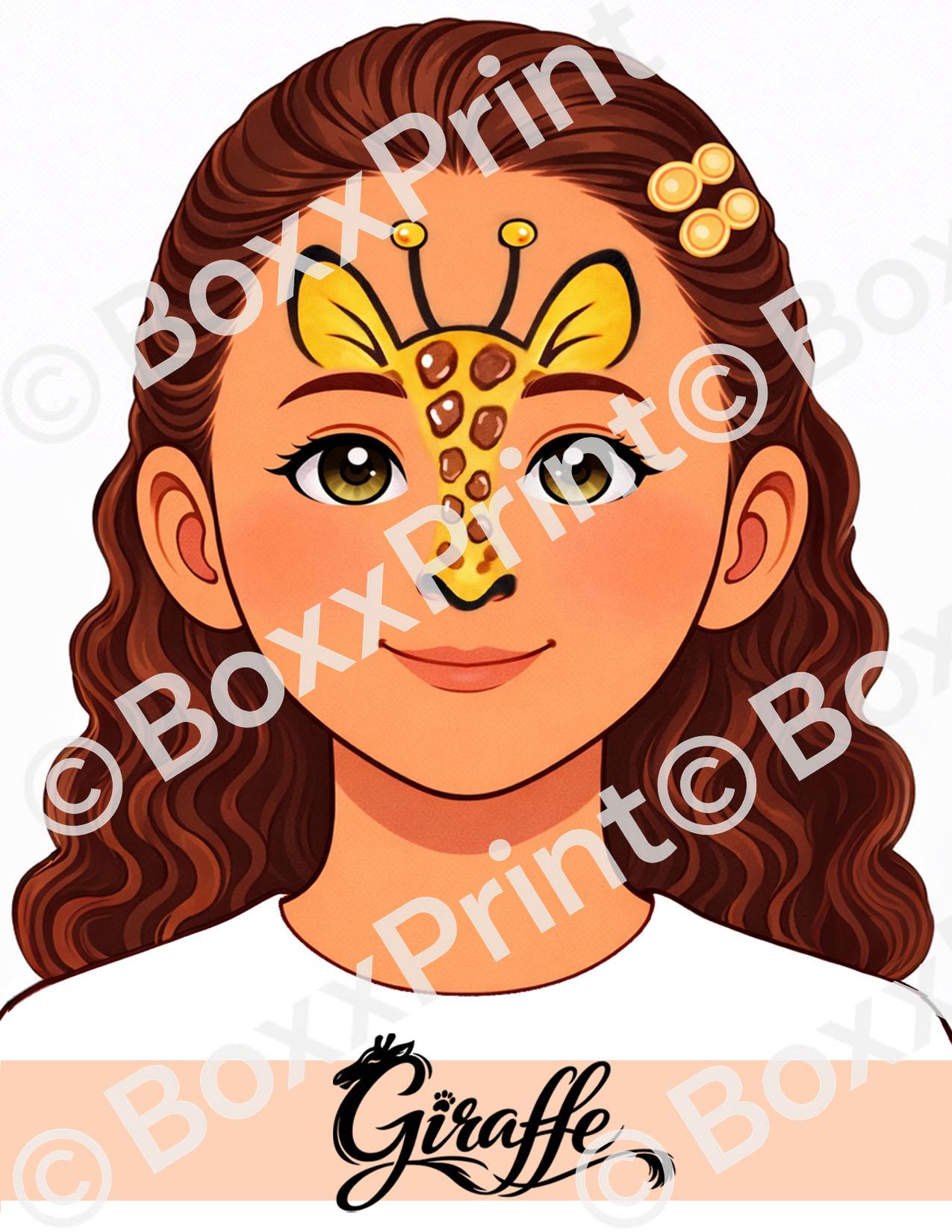 16 Simple Face Paint MENU - Face Paint Animals Designs - MENU BOARDS ...