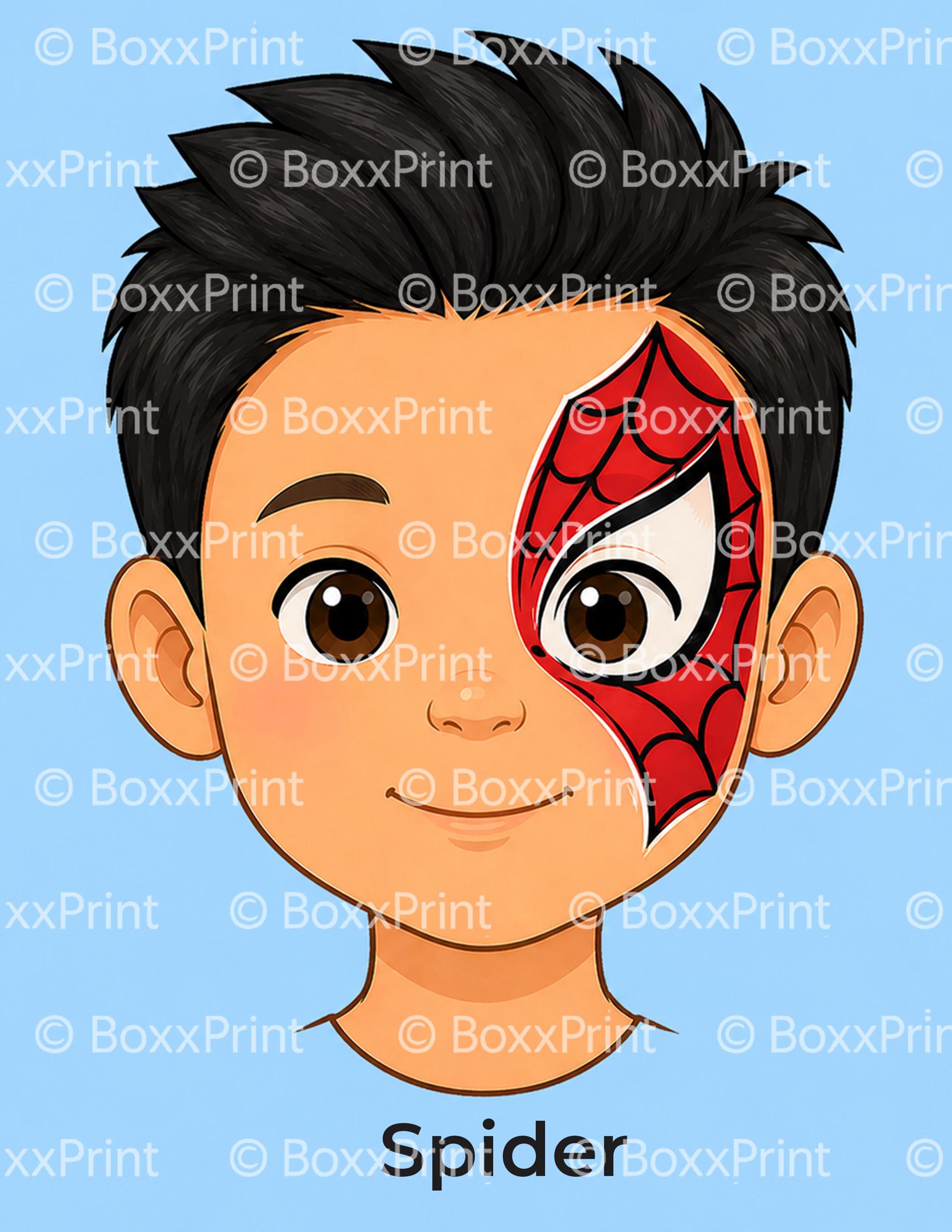 Simple Face Paint Menu Boys | Easy Face Painting | Beginner Friendly ...