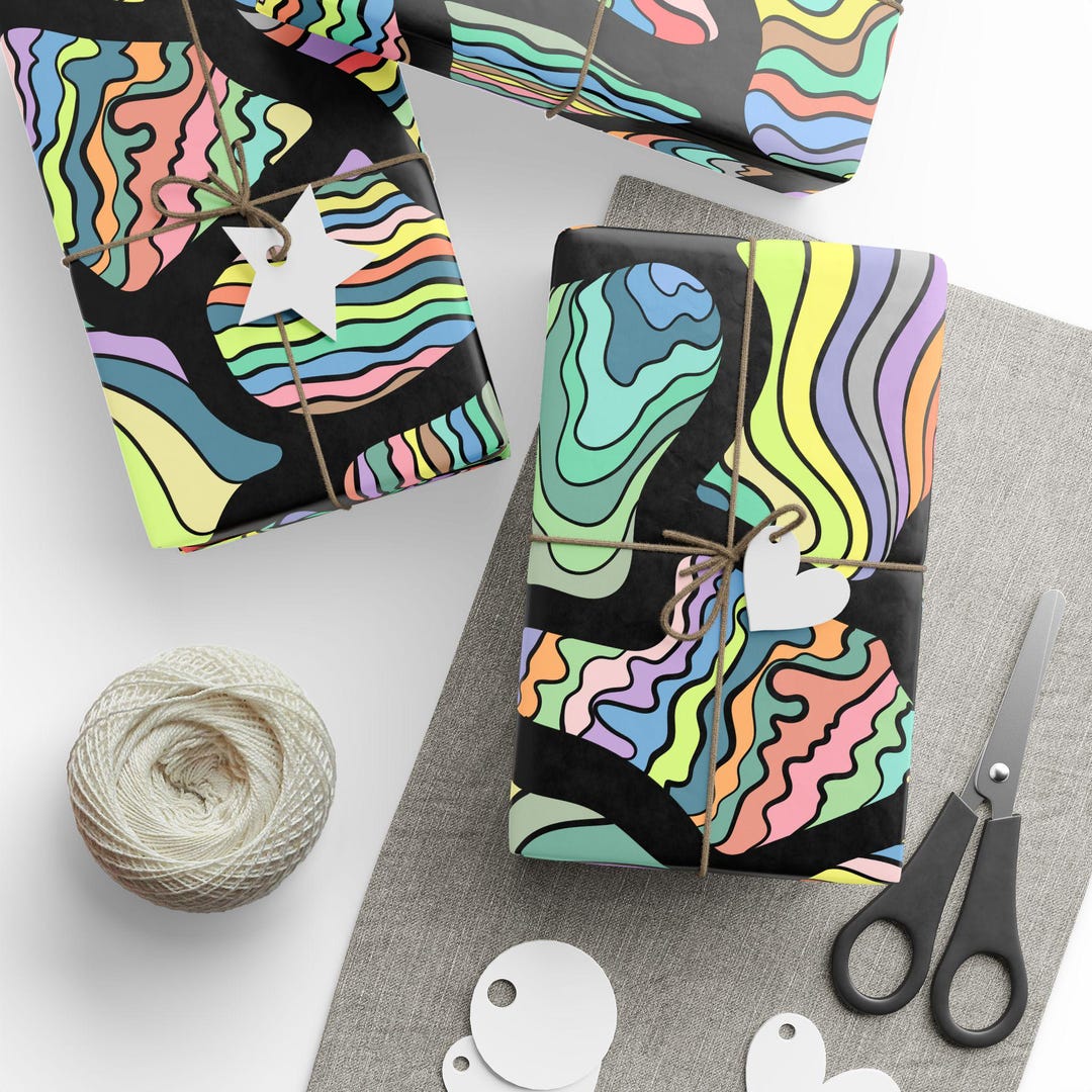 Vibrant Gift Wrapping Paper Roll: Colorful Occasion Designs - Etsy