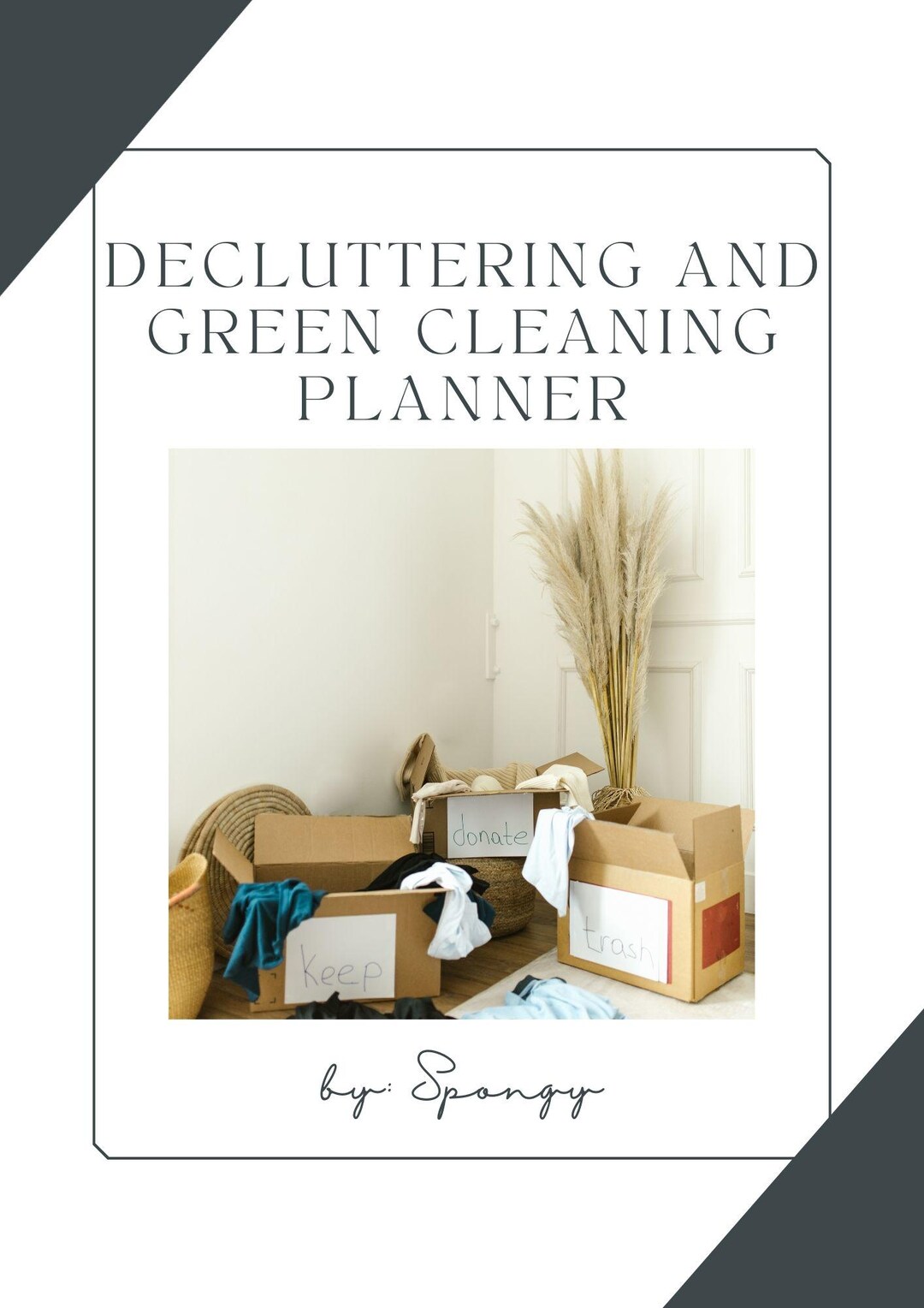 Decluttering & Green Cleaning Planner | Printable Home Organization ...