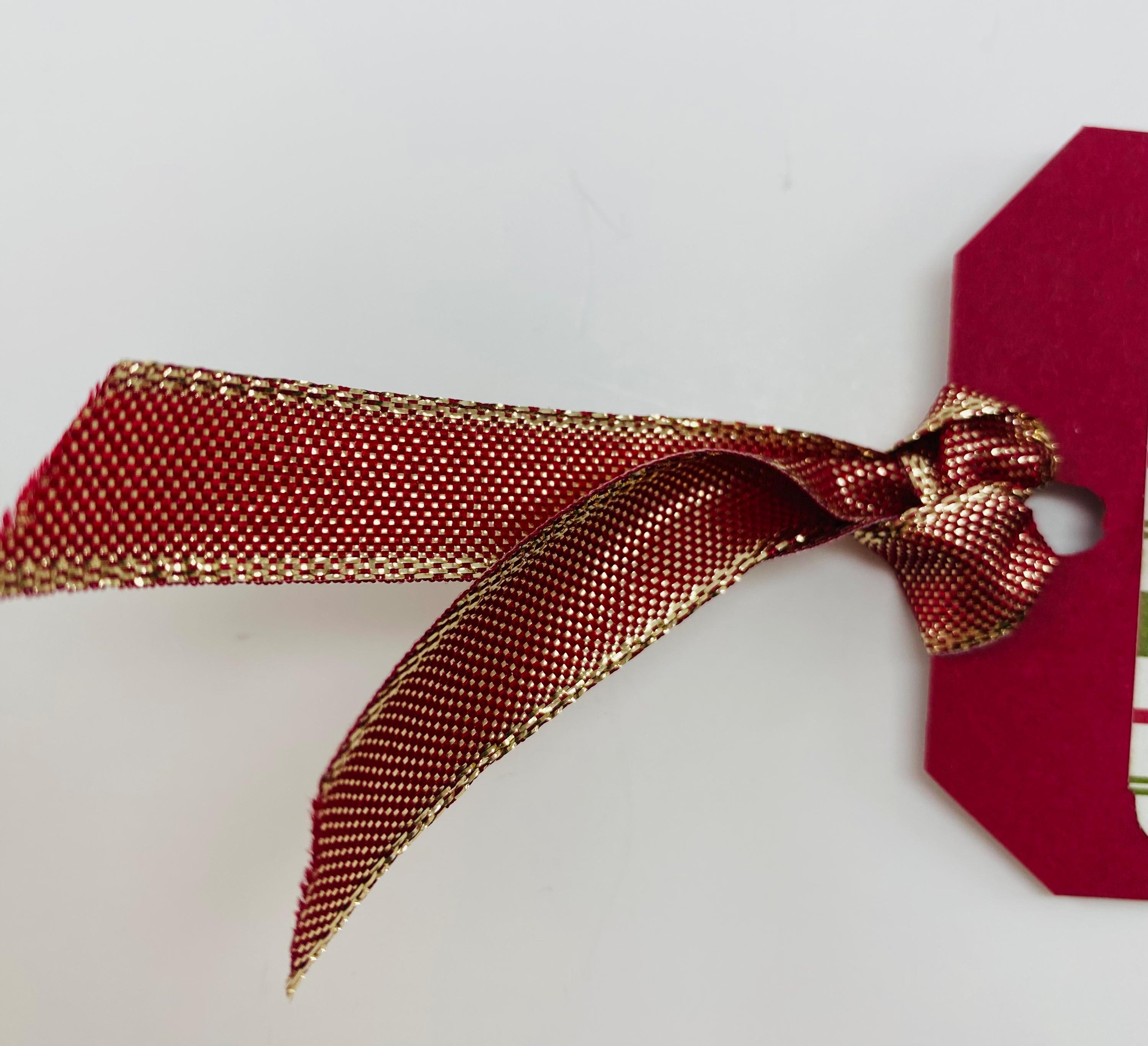 Handmade Christmas Gift Tags – Red & Green Plaid, Set of 2 - Etsy