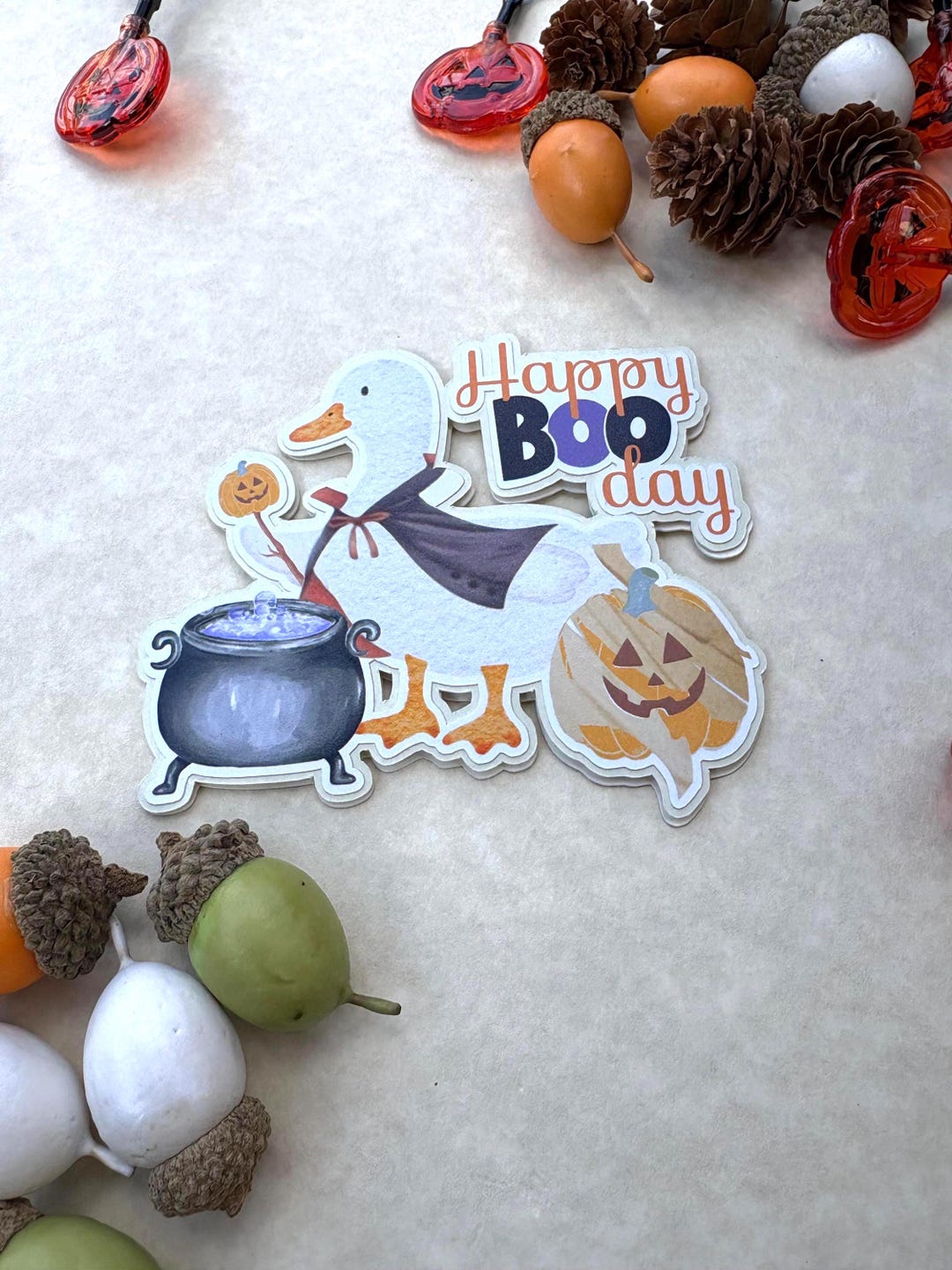 Silly Goose Halloween Happy Boo Day Decoration - Etsy