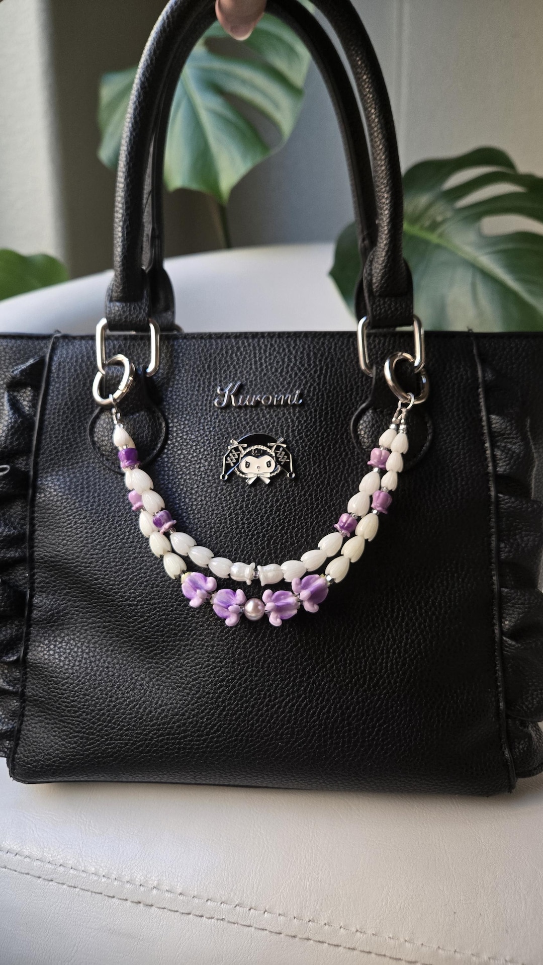 Purple Crown, Pikake Bead, Pink Pearl Purse Lei - Etsy