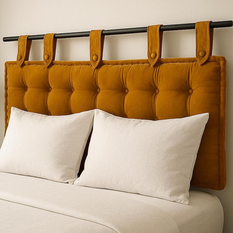Tufted Headboard Cushion, Velvet, French Style, Custom - Etsy