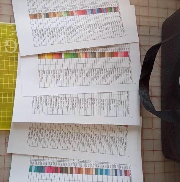 Complete DMC Color Thread Chart PDF: Full Floss Numbers & Names ...