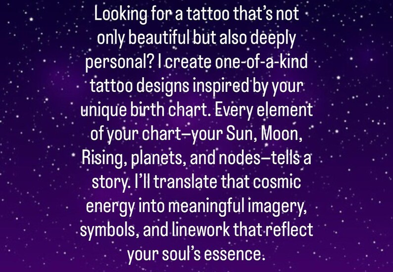 Custom Birth Chart Tattoo Design - Etsy