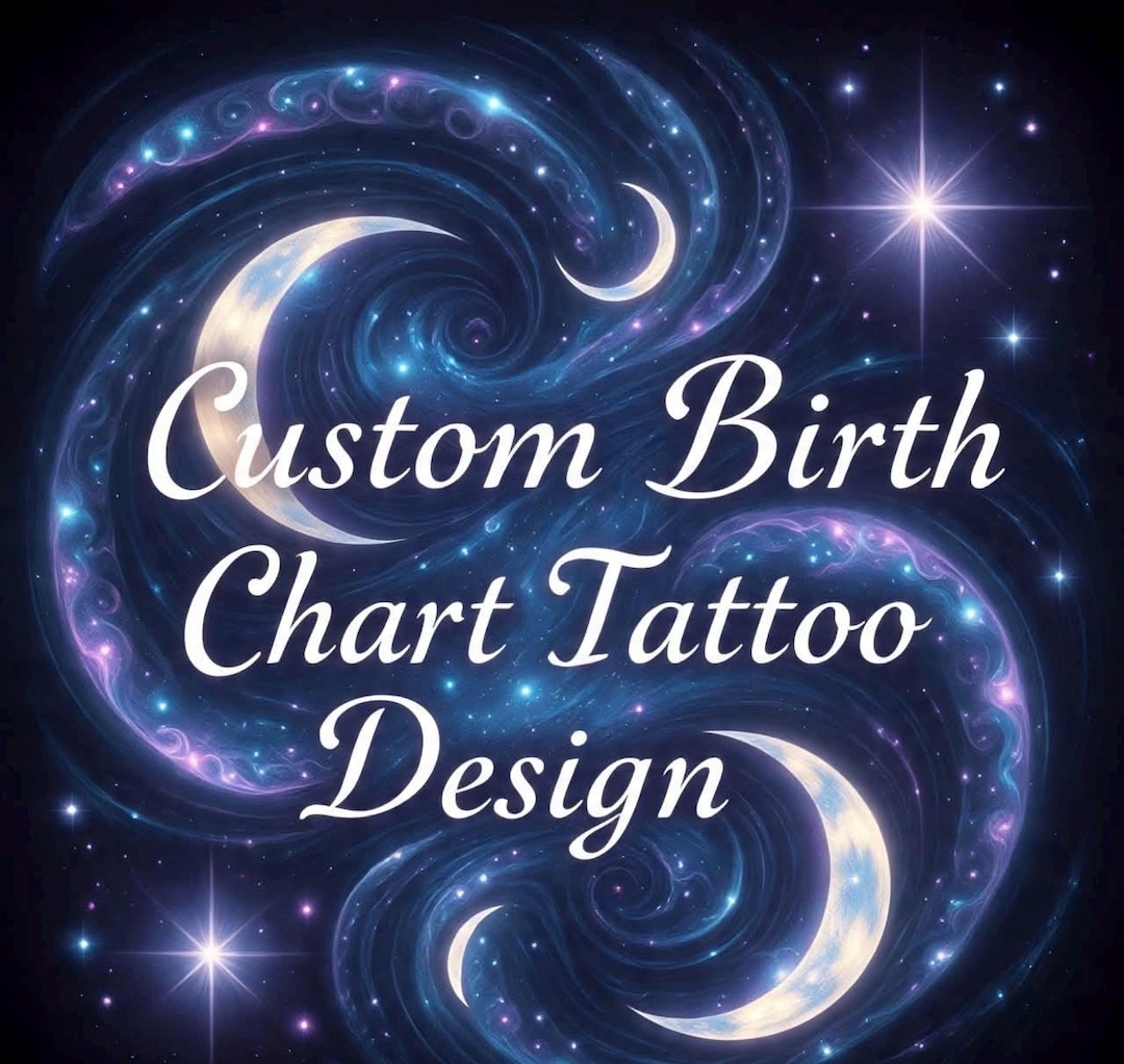 Custom Birth Chart Tattoo Design - Etsy