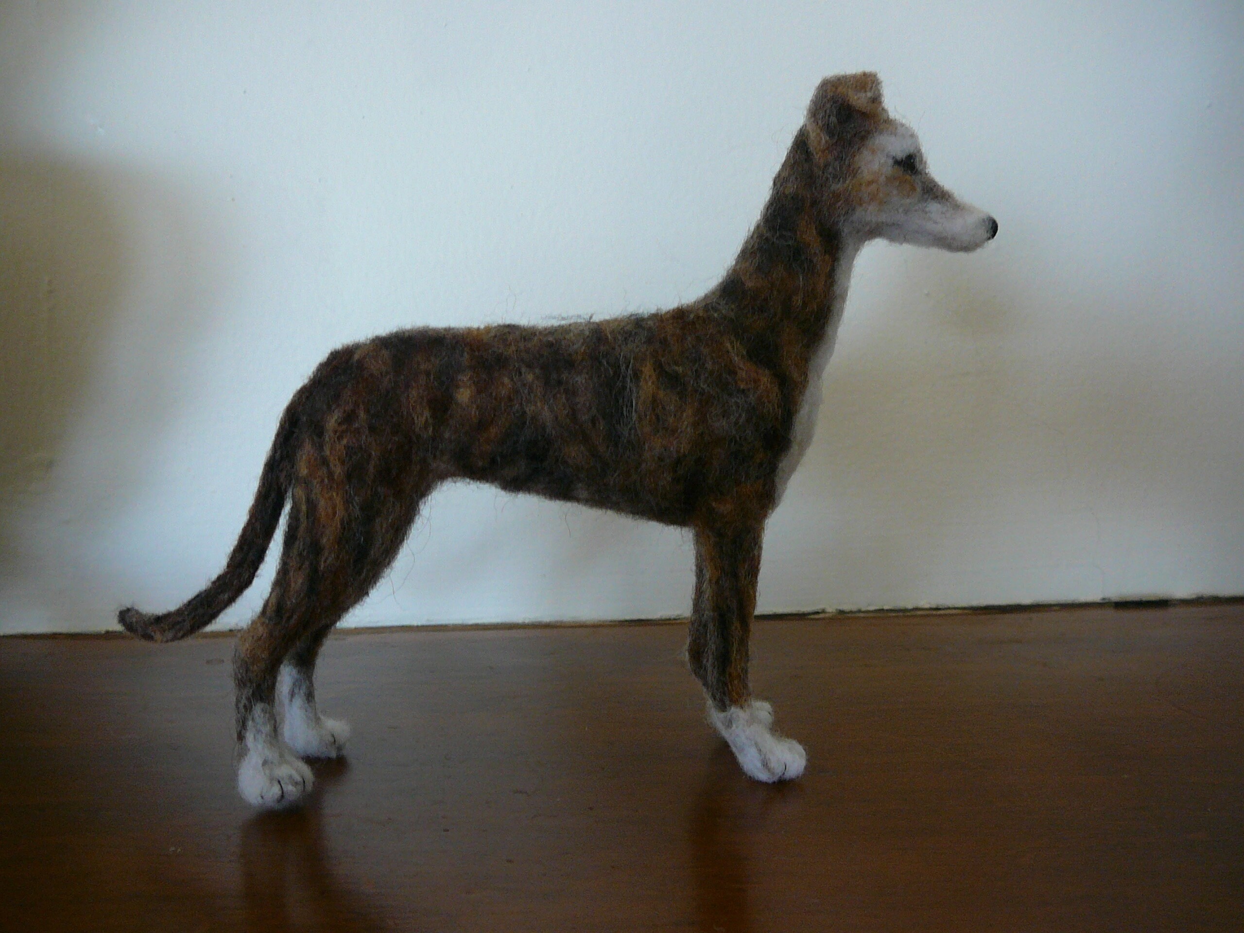 Red Brindle Greyhound Needle Felted Dog Sculpture 6-1/2 X - Etsy