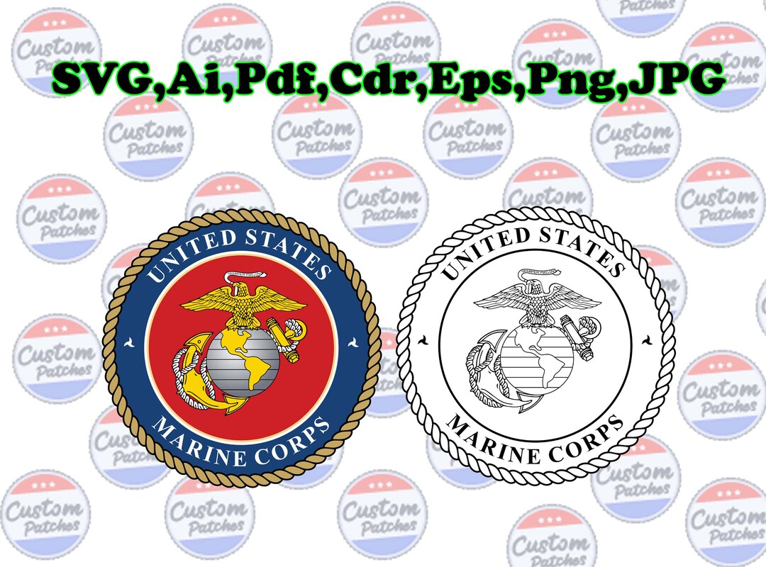 US Marine Corps - Vet Logo Svg - Army - Navy - Military Rope – SVG, Png ...