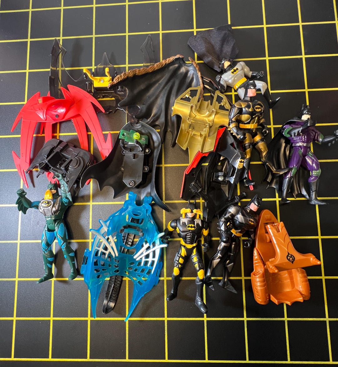 Vintage 1990s Batman Action Figure Lot W/ Armor, Capes & Accessories - Etsy
