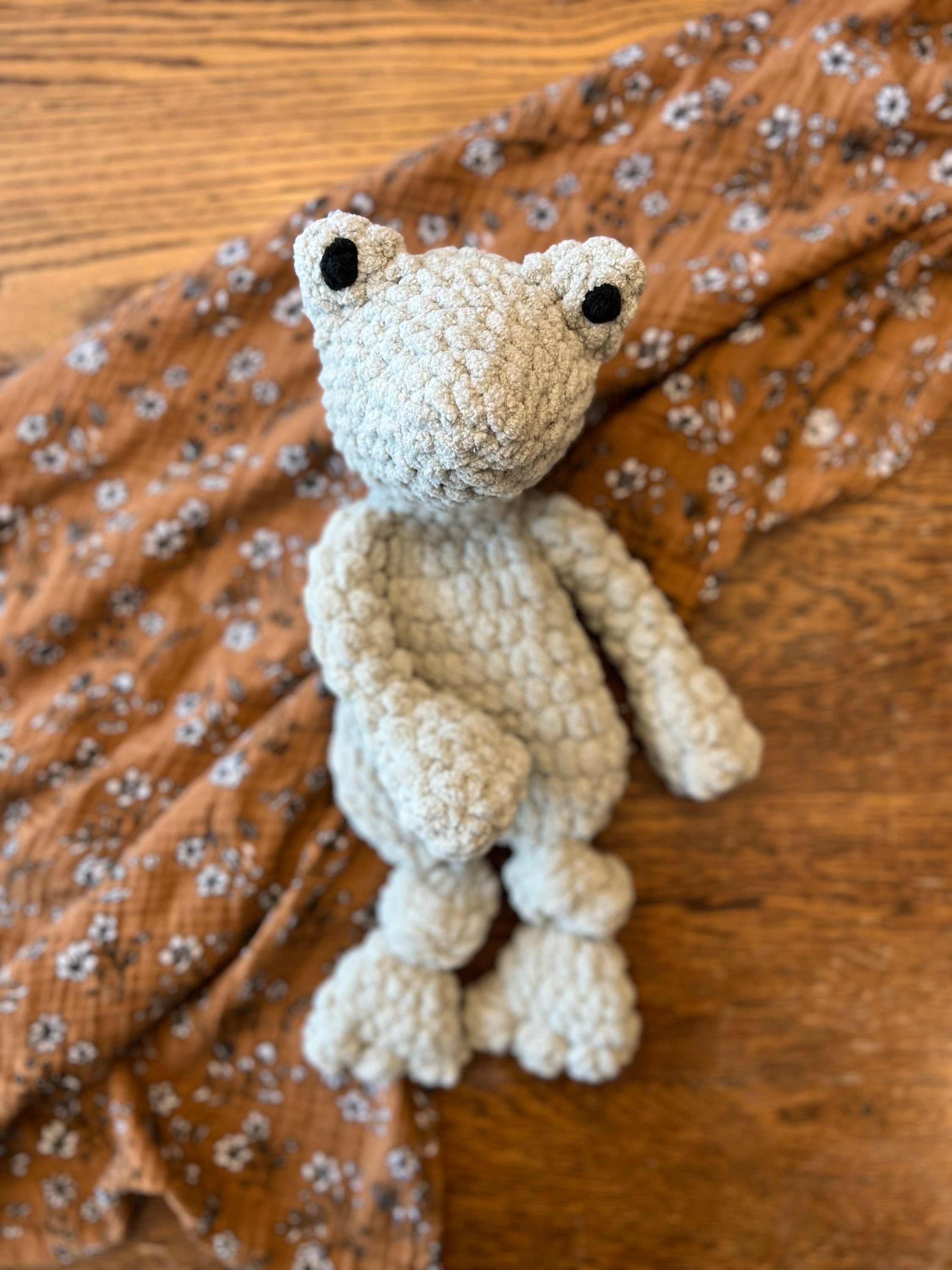 Frog Crochet Knotted Lovey MADE TO ORDER Snuggler/stuffie/gift/baby ...