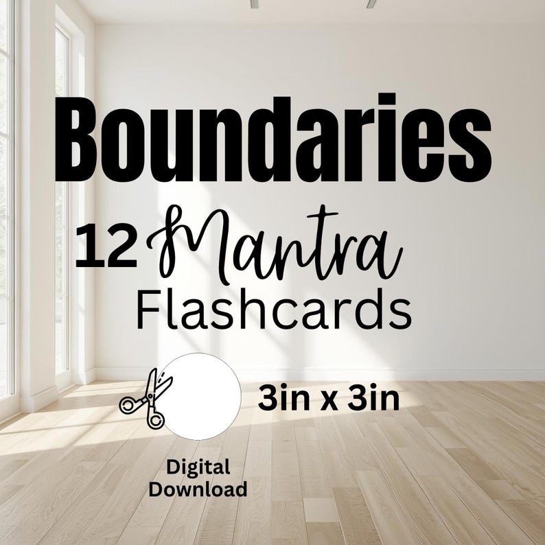12 Printable 3in X 3in Boundaries Flashcards for Self-care - Etsy