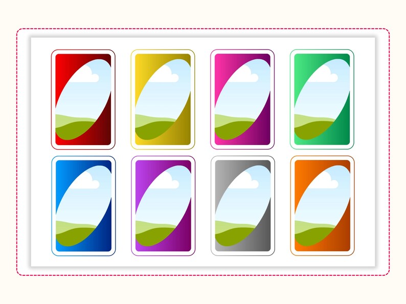 Editable Uno Card Template, Canva Playing Card Template, Customizable ...