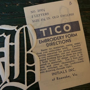 Monogram B, Old English Font, Embroidery Forms, Tico Initials - Etsy