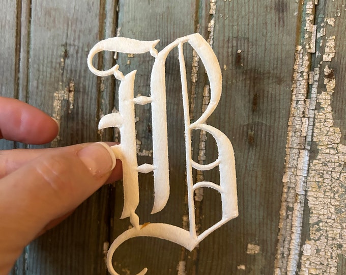Monogram B, Old English Font, Embroidery Forms, Tico Initials - Etsy