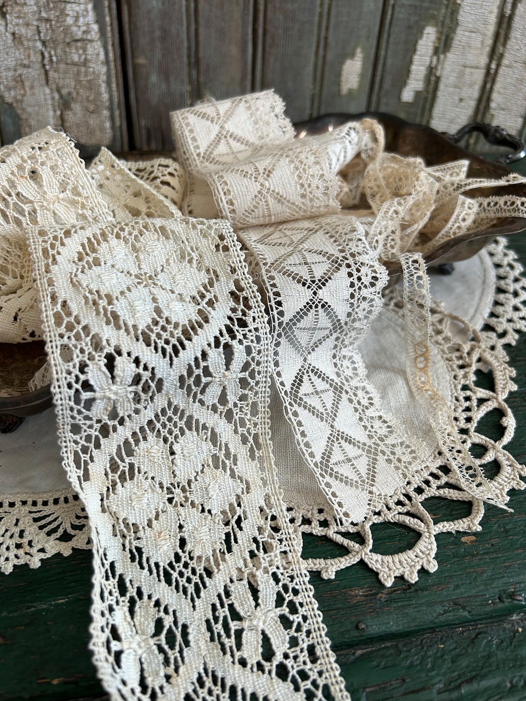 Antique Lace Collection - Lot of 4+ Yards - Etsy