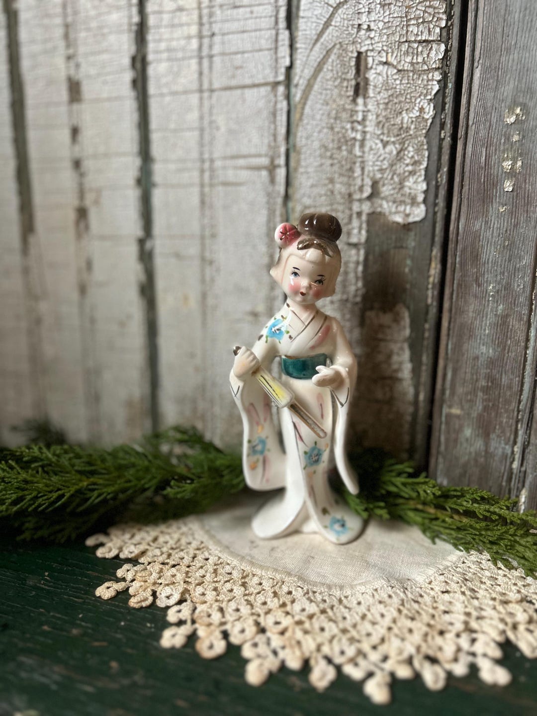 Vintage Foreign Geisha Girl, Japanese Figurine, Found in England - Etsy