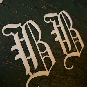 Monogram B, Old English Font, Embroidery Forms, Tico Initials - Etsy