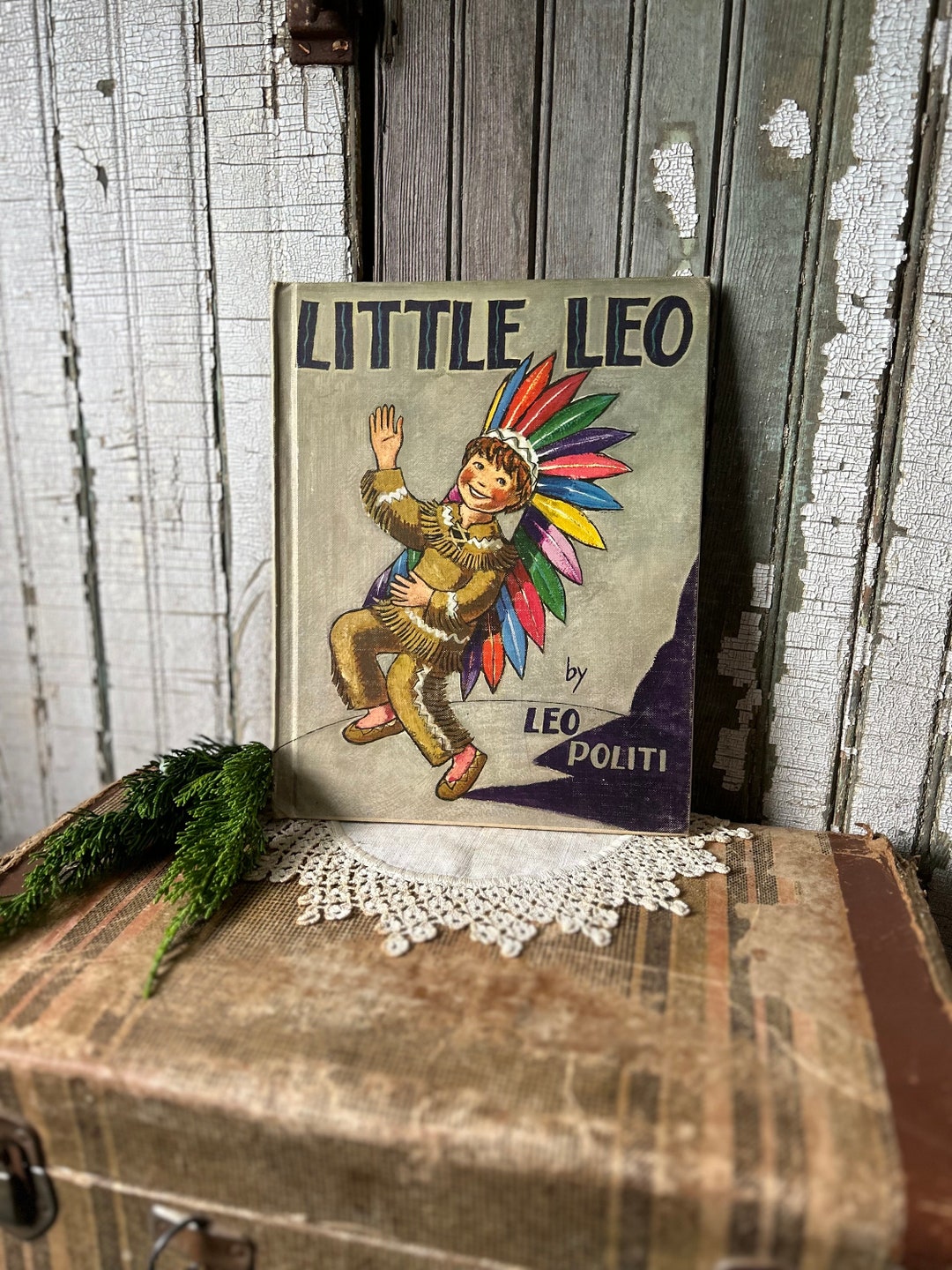 Little Leo, Hardcover Children's Book, Boy in Native American Headdress ...