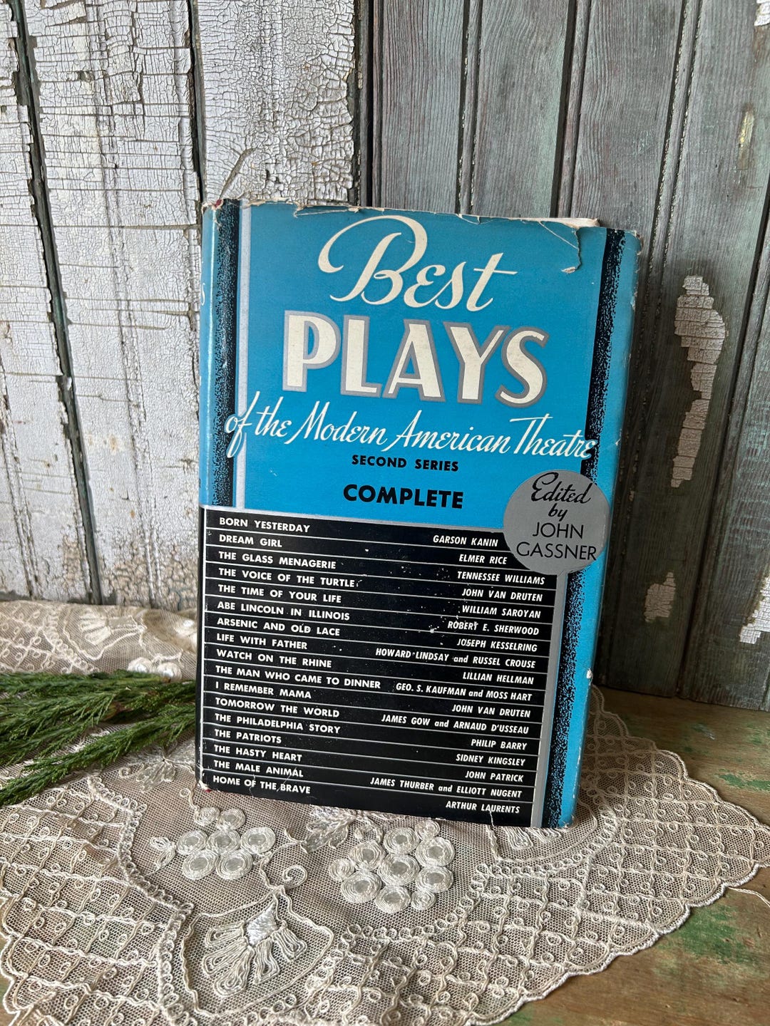 Vintage 1949 American Theatre Plays Book, Gassner Anthology - Etsy