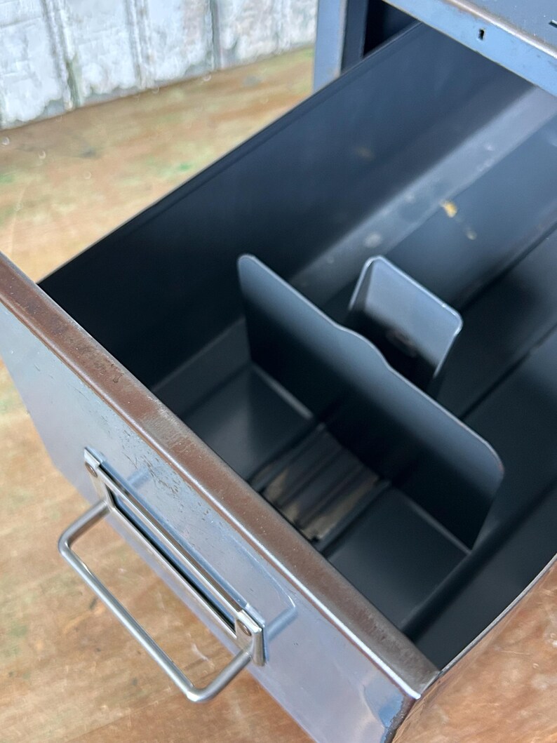 Vintage Metal Card Catalog Storage Box From Library, Dark Gray - Etsy