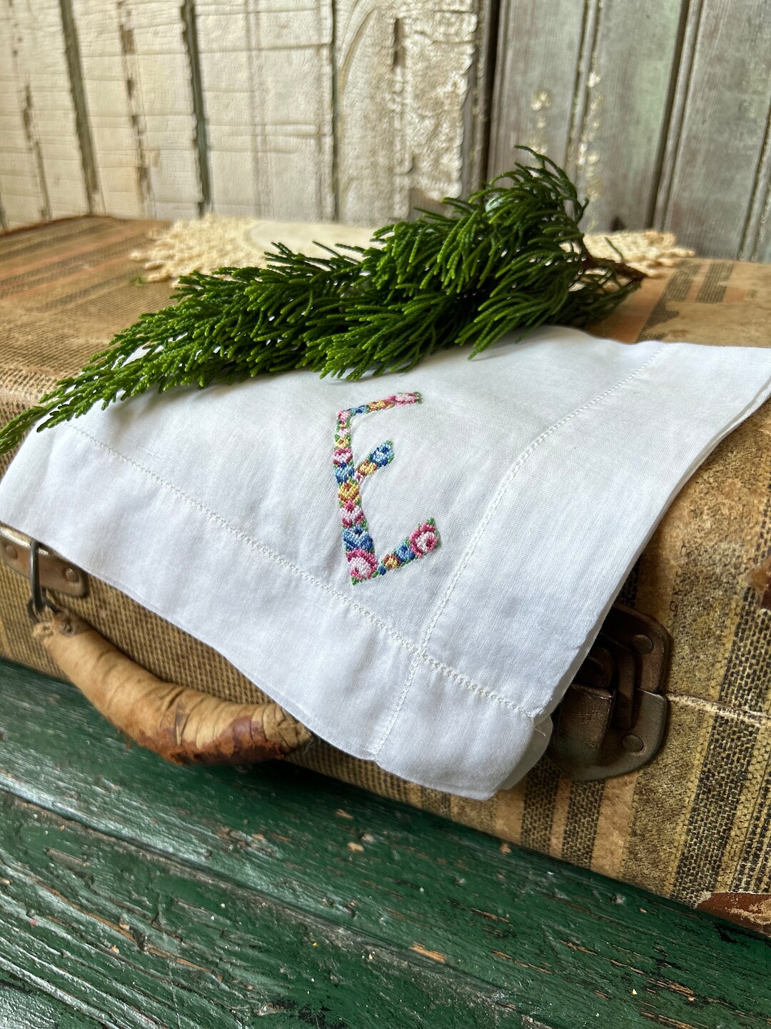 Monogrammed E Hankie, Vintage Embroidery - Etsy