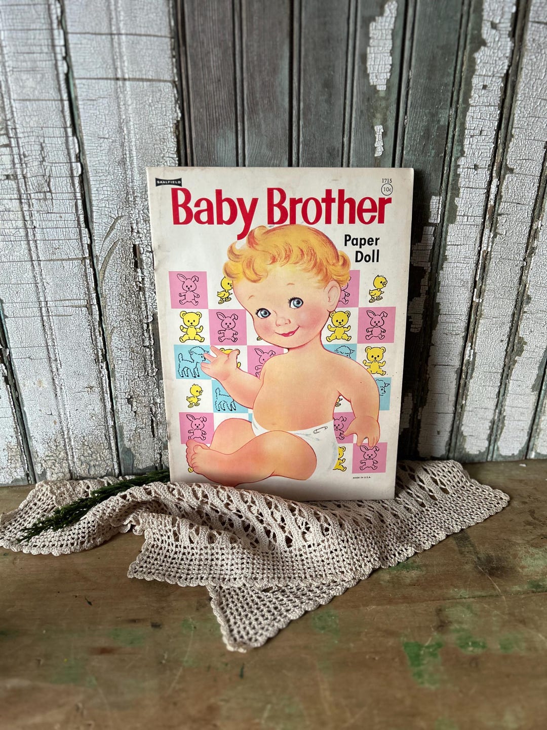 Vintage Baby Brother, Paper Doll Book, 1959 - Etsy