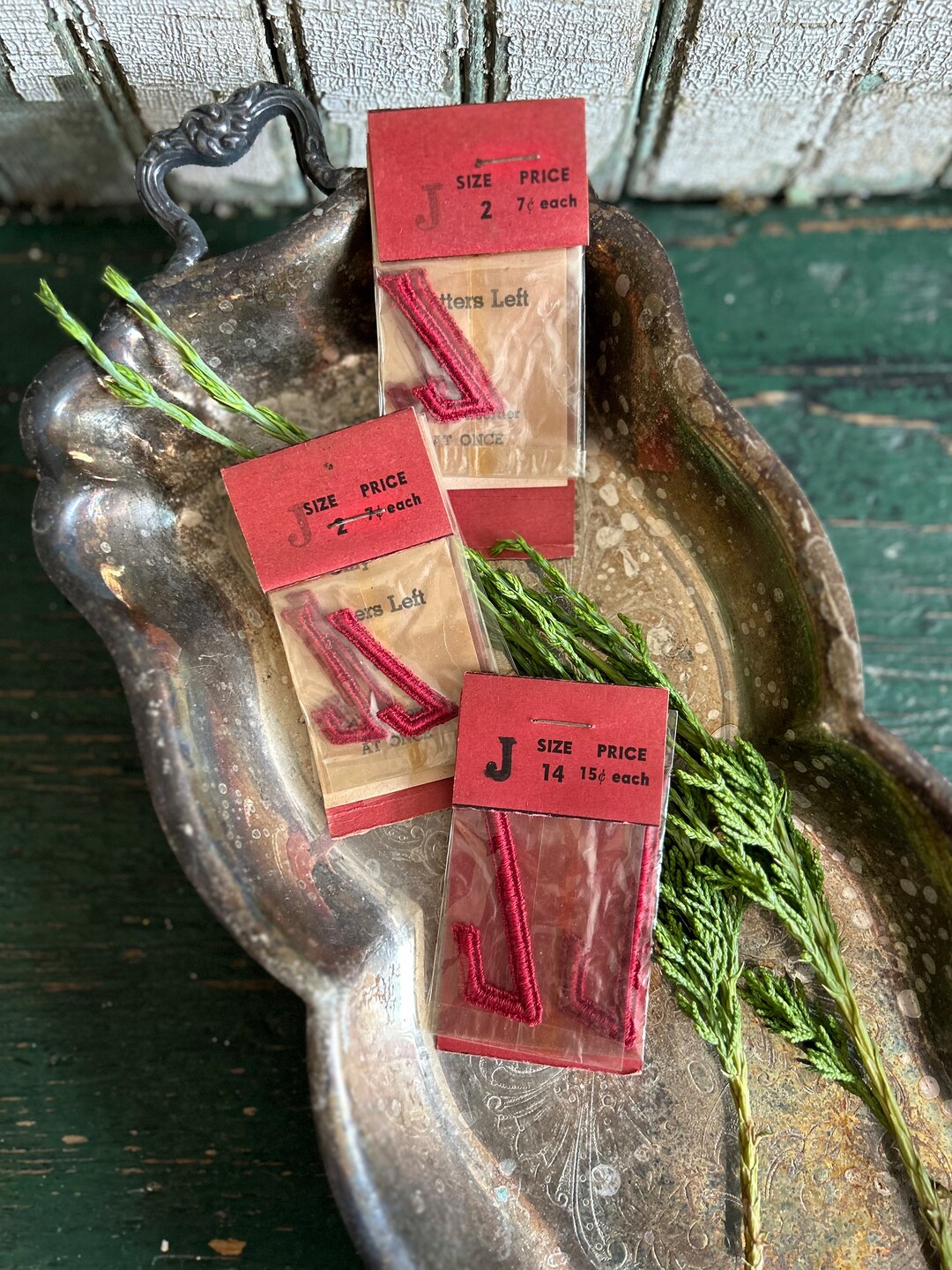 Red Letter J Monograms, Vintage, Original Packages - Etsy