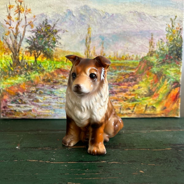 Ceramic Collie Figurine - Etsy