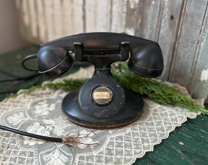 Antique Art Deco, Bakelite Party Line Telephone for Display - Etsy