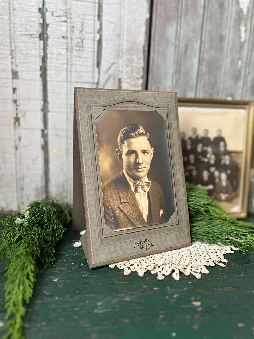 Antique Handsome Man Photograph, Sepia Tones - Etsy