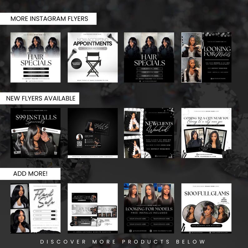 Flash Sale Luxury Premade Canva Flyer| Lash Tech, Nail Tech, Salon ...