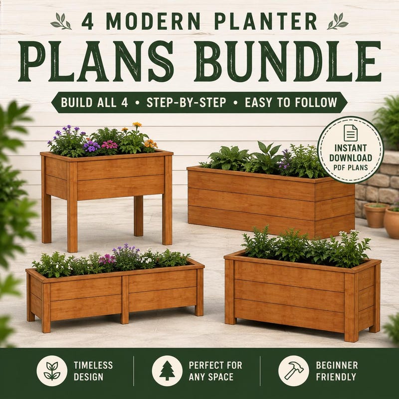 5” Rectangle Planter - Etsy