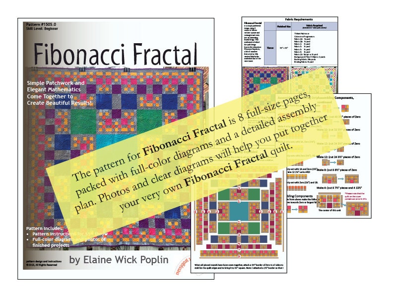 Fibonacci Fractal Quilt Pattern (PDF Download) - Etsy