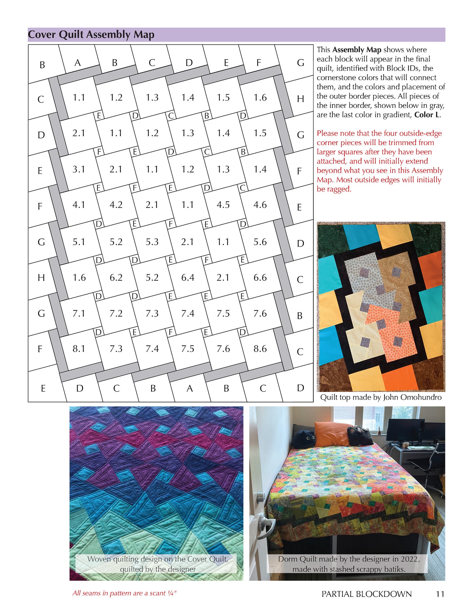 Partial Blockdown Quilt Pattern - Etsy