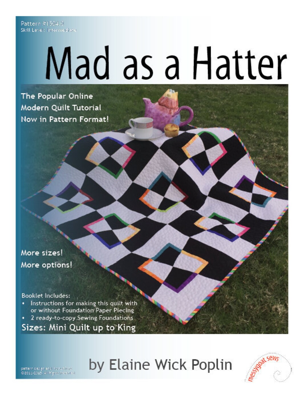 Mad as a Hatter Quilt Pattern (PDF Download) - Etsy