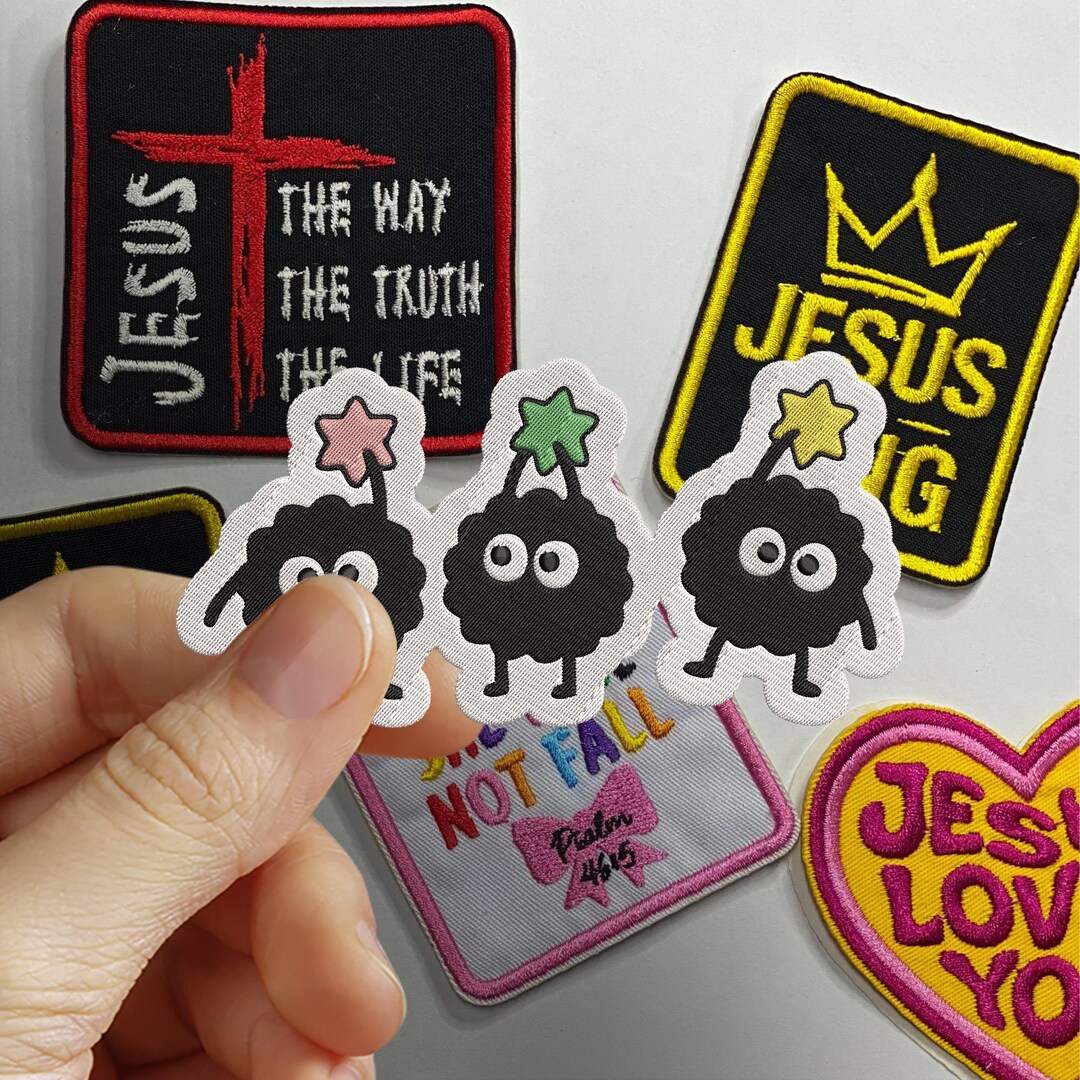 Cute Star Soot Sprites Embroidered Patch – Iron on or Sew on Patch ...