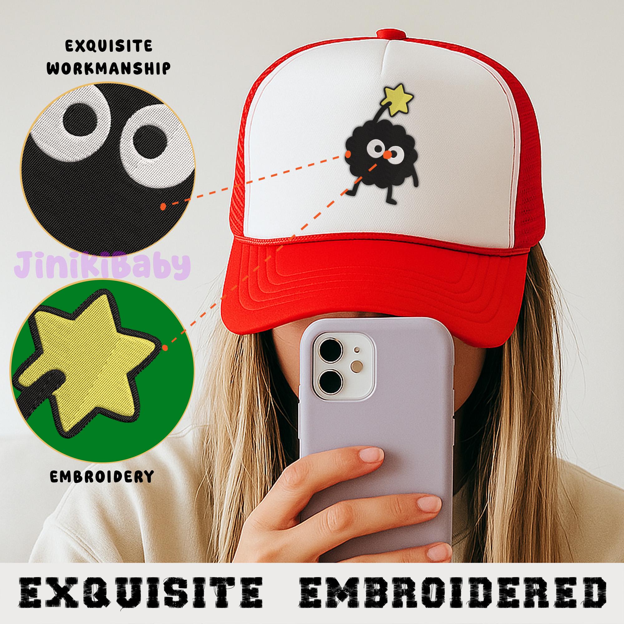 Anime Soot Sprite Patch, Embroidered Star Patches, Kawaii Iron on Patch ...