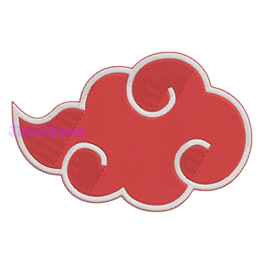 Red Cloud Embroidered Patch – Anime Akatsuki Cosplay Iron on for Jacket ...